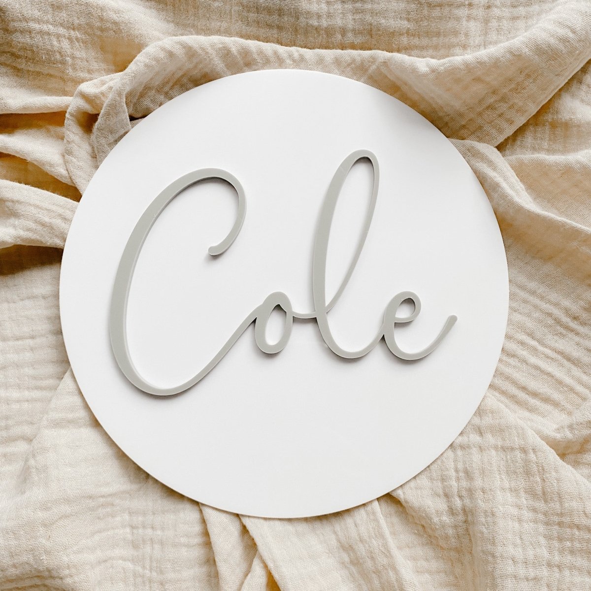 Personalised Acrylic Name Round – Cabe & Co