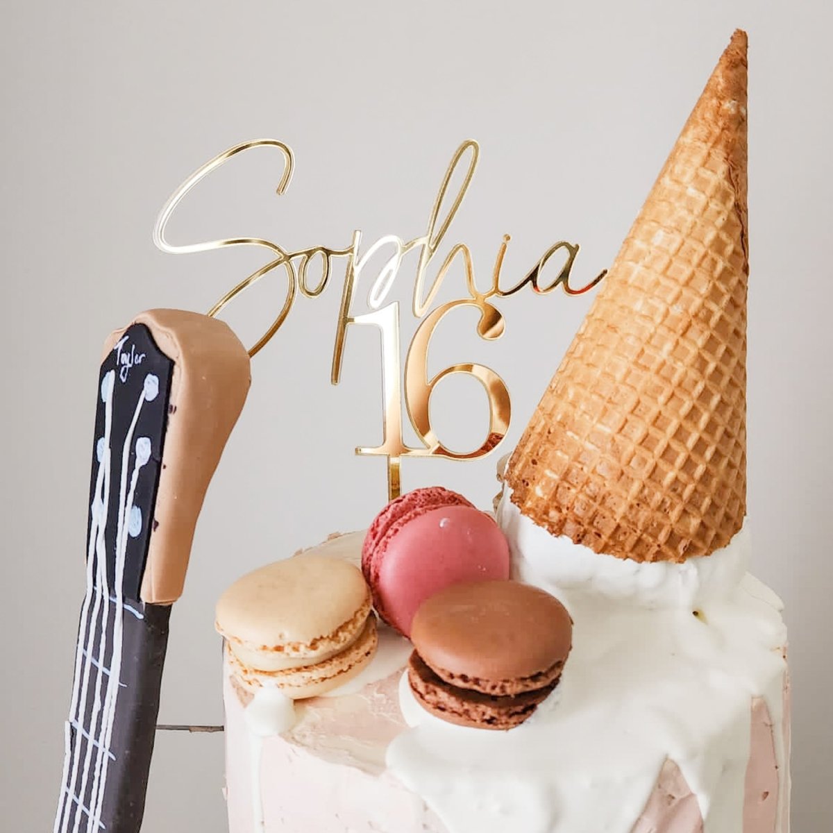 Personalised Cake Topper With Name & Age – Cabe & Co