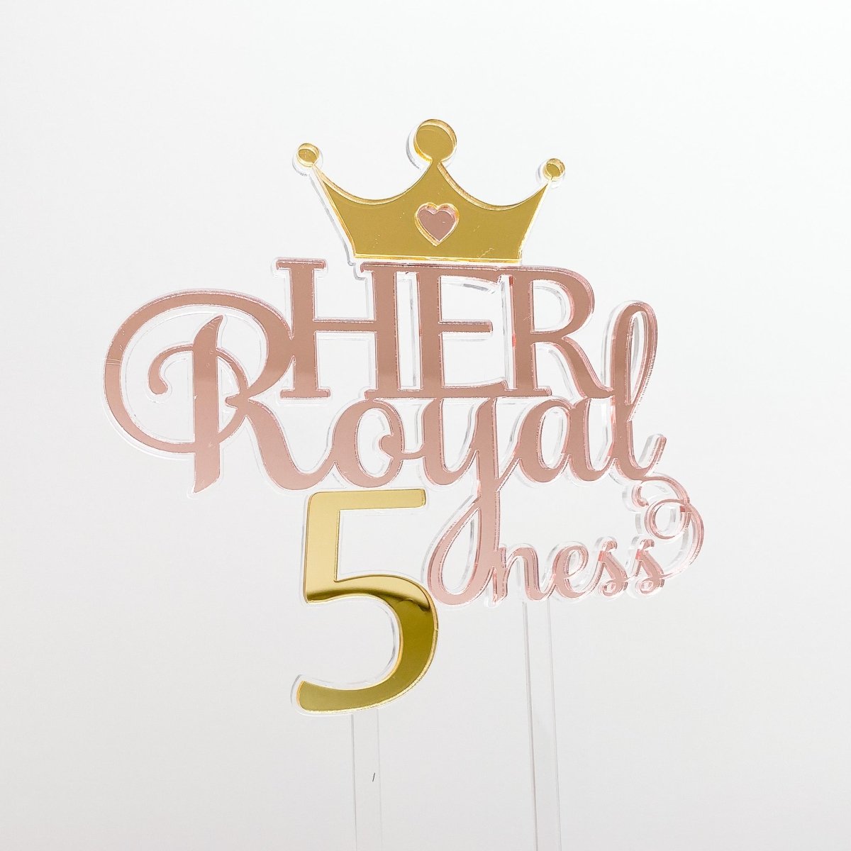 Princess Crown Cake Topper with Age – Cabe & Co